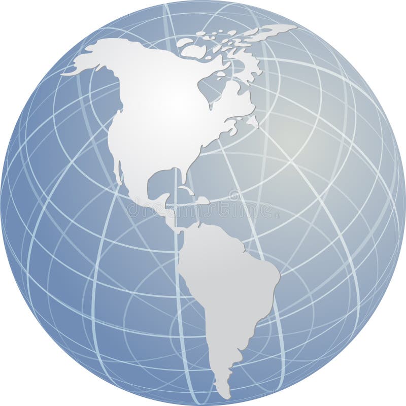 Globe Americas stock vector. Illustration of abstract - 7044700