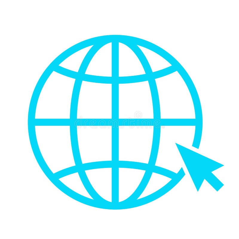 Globe with Arrow Vector Icon Stock Vector - Illustration of graphic ...