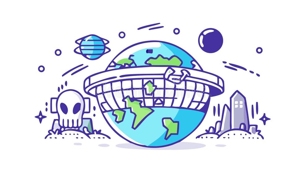 Globe As a Brain, Global Intelligence Network, Vector Design Generative ...