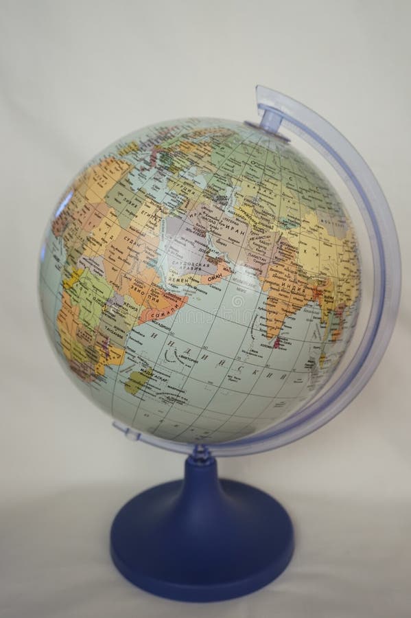 Globe Avec La Carte Politique Du Monde Photo stock - Image du formation ...
