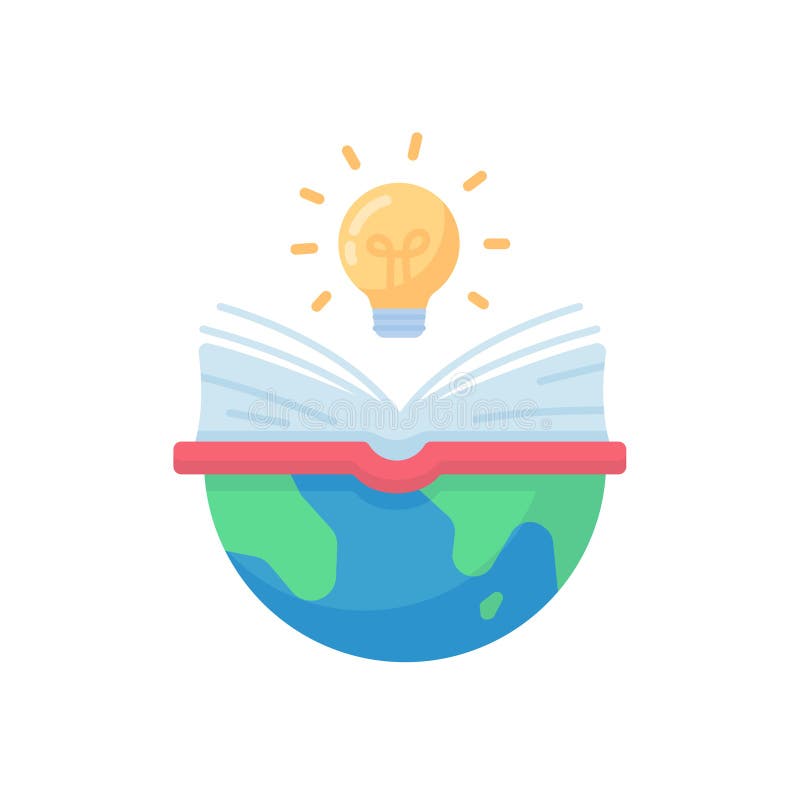 Globe on Book the Concept of Learning from Reading Books To Develop ...