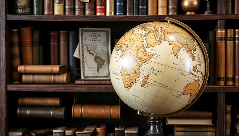 Globe and Books, Study, Education, Knowledge, Library, Learning, Stock ...