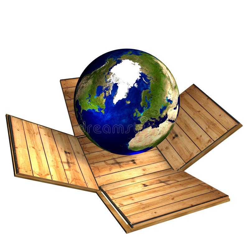 Globe and brick wall stock vector. Illustration of earth - 17481470