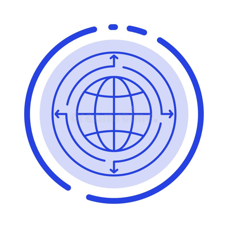 Globe, Business, Communication, Connection, Global, World Blue Dotted ...