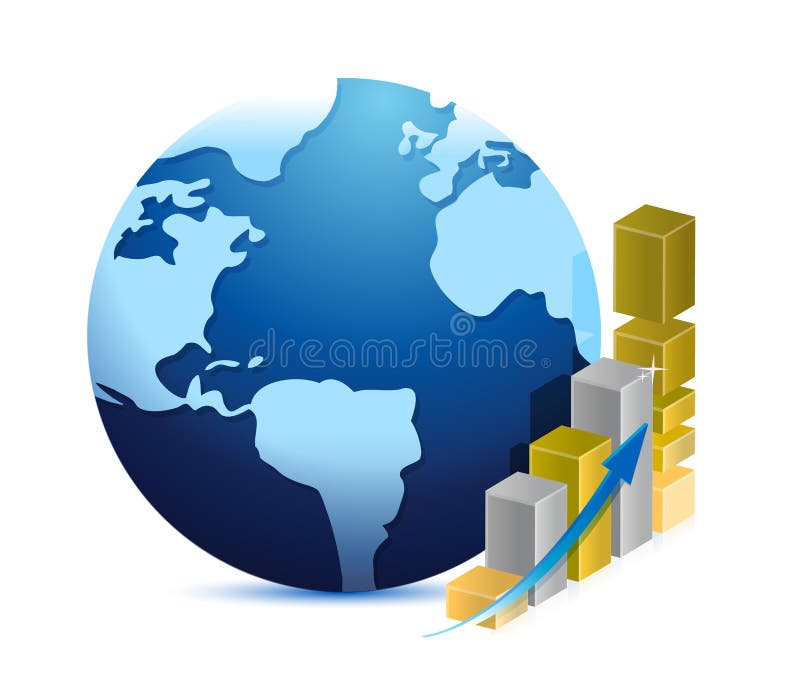 Globe graph globe sale stock illustration. Illustration of layout ...