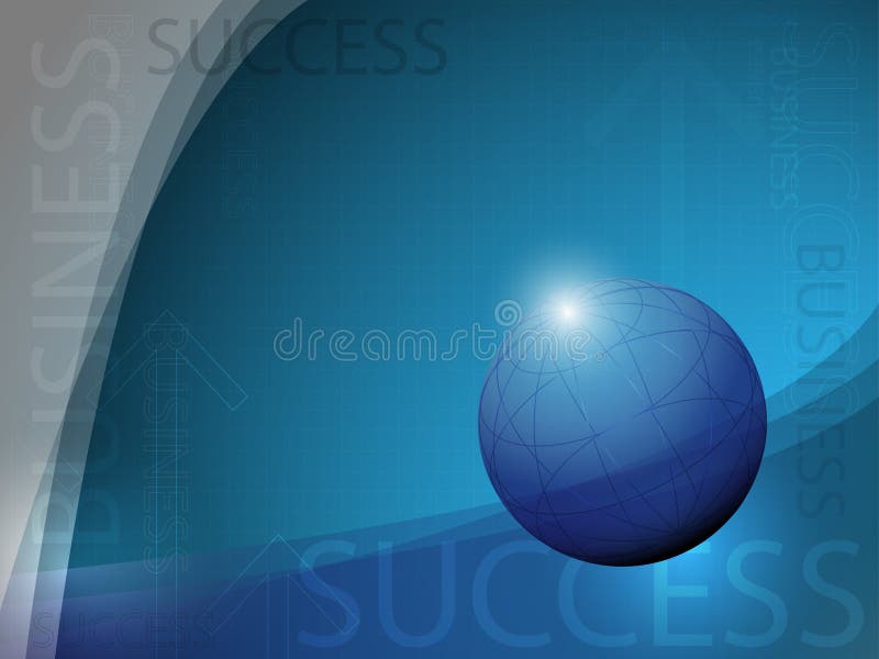 Globe Business Success Background Stock Illustration - Illustration of ...