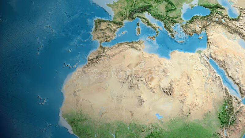 Globe Centered on Algeria Neighborhood. Satellite Map Stock ... Globe Centered on Algeria Neighborhood. Satellite Map Stock ...