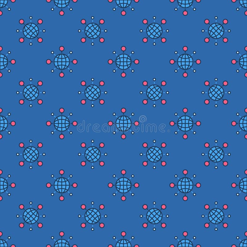 Color Circles World Map Pattern Stock Illustrations – 201 Color Circles ...