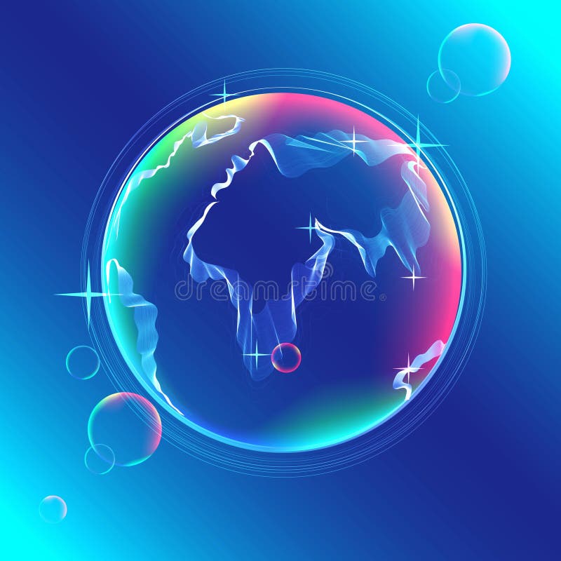 Globe color abstract stock illustration. Illustration of icon - 46683095