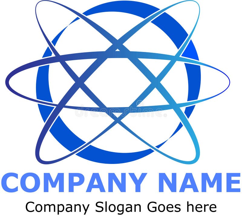 Globe Company Logo Atomic Shape Design Symbol Cooperate Logo Monogram ...