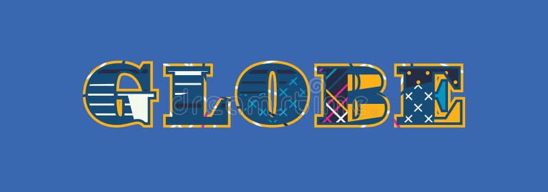 Abstract Globe And The Word Stock Illustration - Illustration of online ...