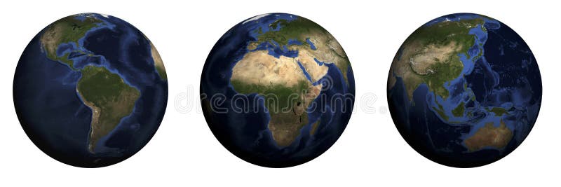 Globe with continents stock illustration. Illustration of globe - 1409006