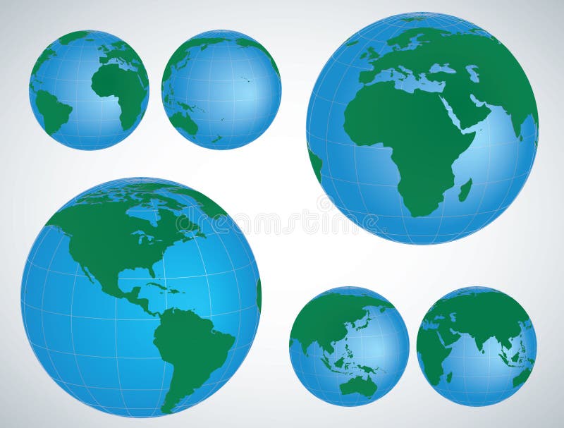 Earth Different Angles Map Shadow Stock Illustrations – 14 Earth ...