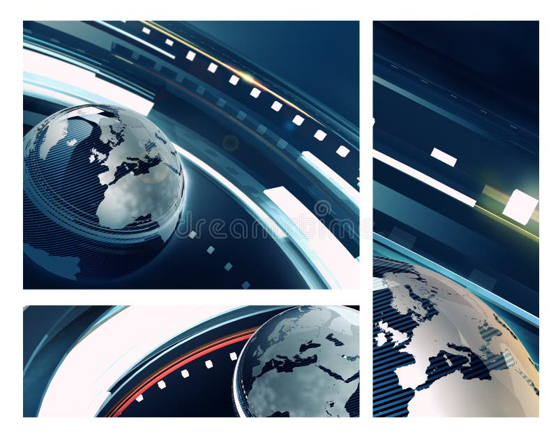 Globe deep blue abstract stock illustration. Illustration of global ...