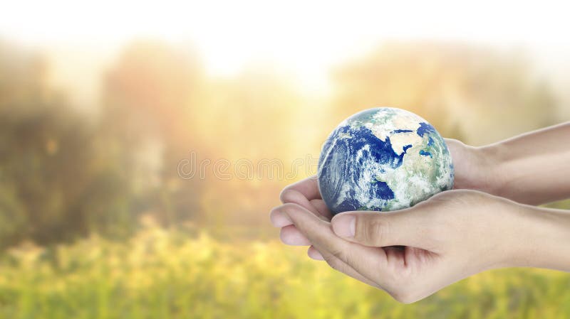 Globe ,earth in Human Hand. Earth Image Provided by Nasa Stock Photo ...