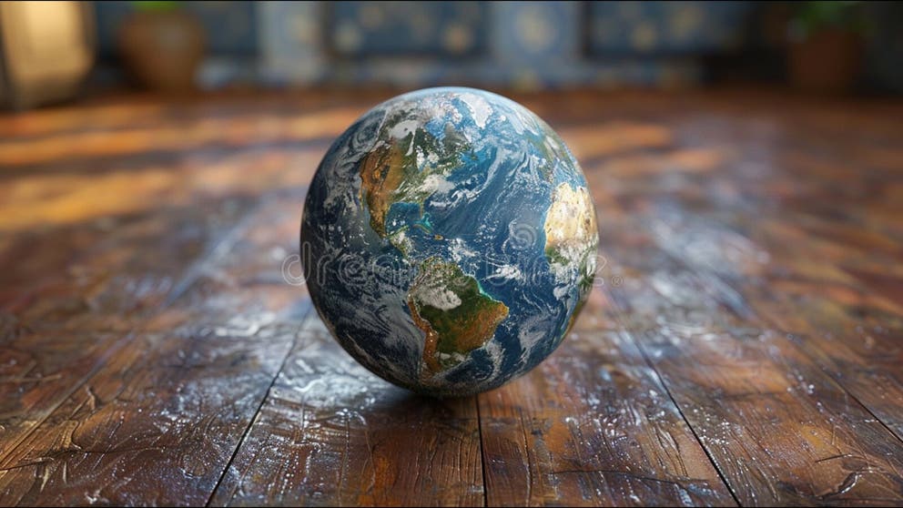 Globe Earth Interconnected Global Visualization Whole Planet Stock ...