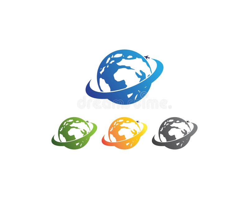 Globe Earth Map Abstract Logo Vector Stock Vector - Illustration of ...