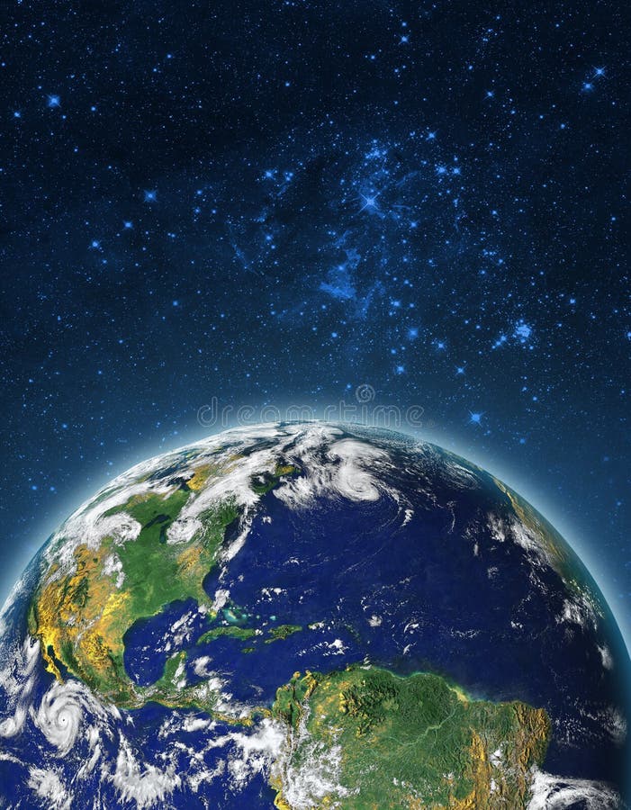 Globe Earth Model by Night. Elements of Image Furnished by NASA. Stock ...