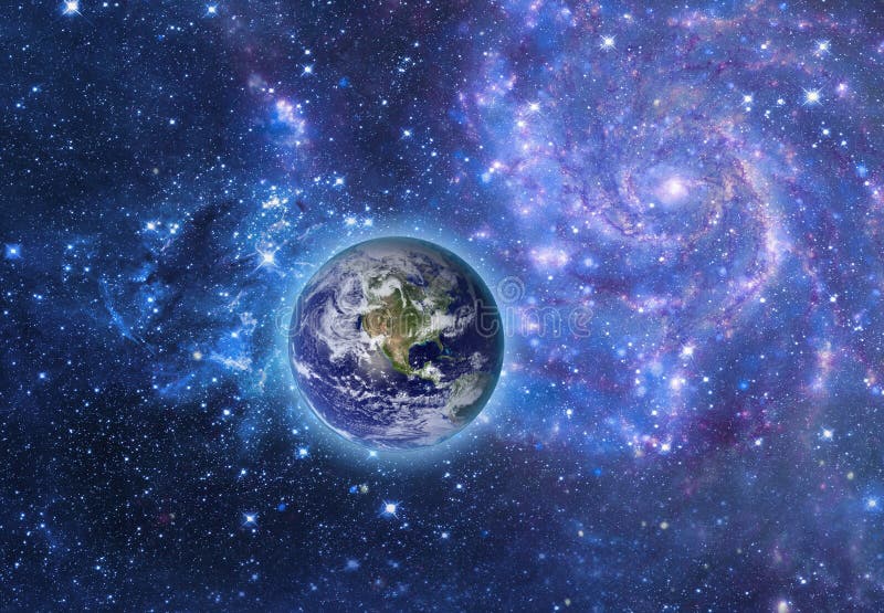 Globe Earth Model by Night. Elements of Image Furnished by NASA. Stock ...