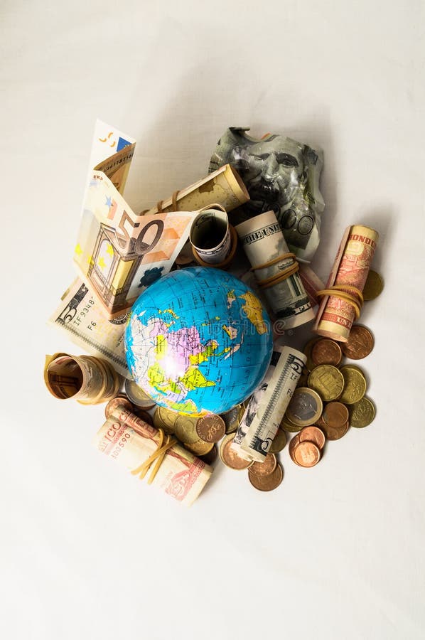 Globe Earth and Money stock image. Image of leading, team - 44095669