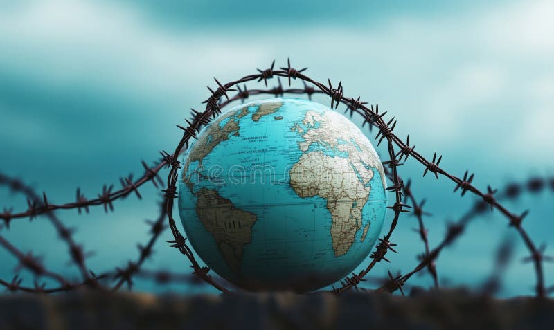 Barbed Wire Highlighting Barriers Stock Photos - Free & Royalty-Free ...