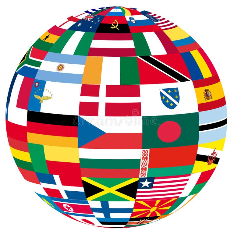 Earth Globe All Flags Stock Illustrations – 177 Earth Globe All Flags ...
