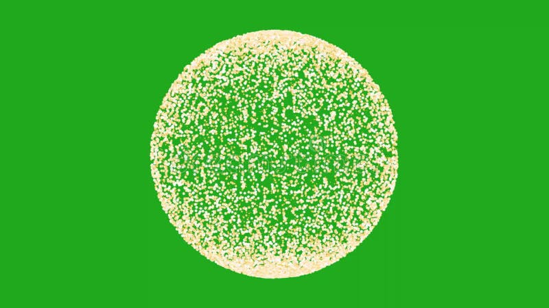 Globe Formation with Small Particles Green Screen Motion Graphics Stock ...