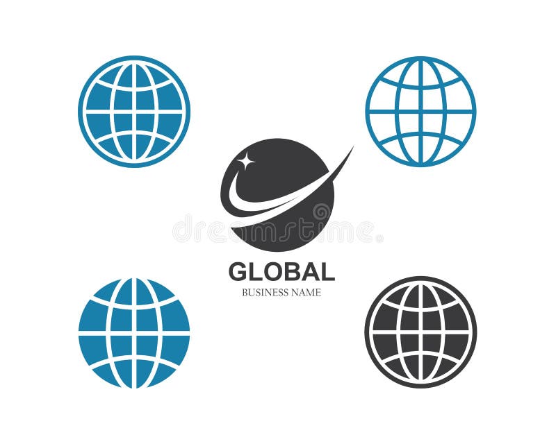 Globe,global Business,network Connected Logo Icon Stock Vector ...
