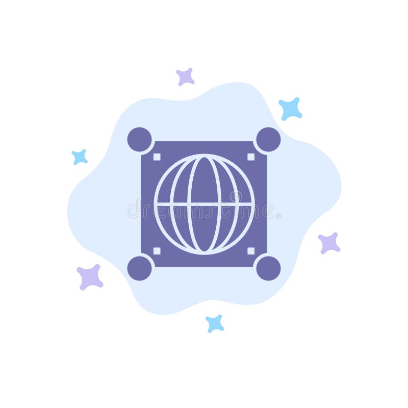 Globe, Global, World, Science Blue Icon on Abstract Cloud Background ...