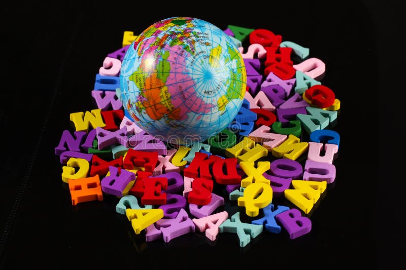 Globe stock photo. Image of global, globe, typography - 241800060