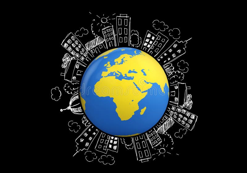 Globe stock illustration. Illustration of world, globe - 115400692