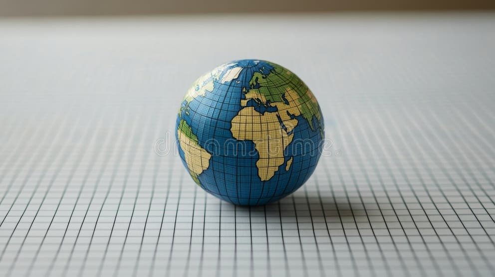 Globe on Graph Paper Presents a Creative Exploration of Geography and ...