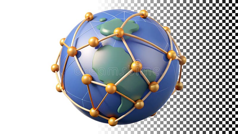 Globe with Grid Overlay, Worldwide Network Internet Technology Icon Png ...