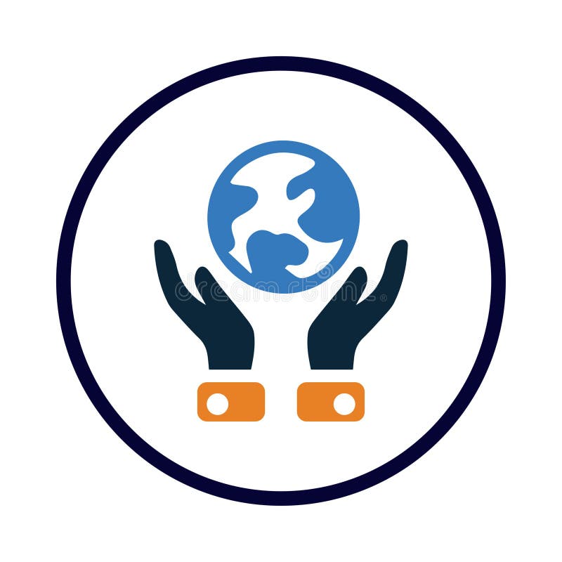 Globe, Hand, World, Net, Globe on Hand Icon Stock Vector - Illustration ...
