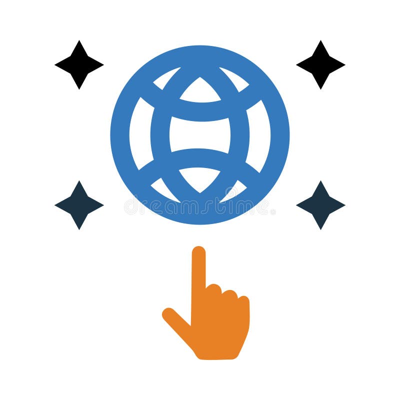 Globe, Hand, World, Net, Globe on Hand Icon Stock Vector - Illustration ...