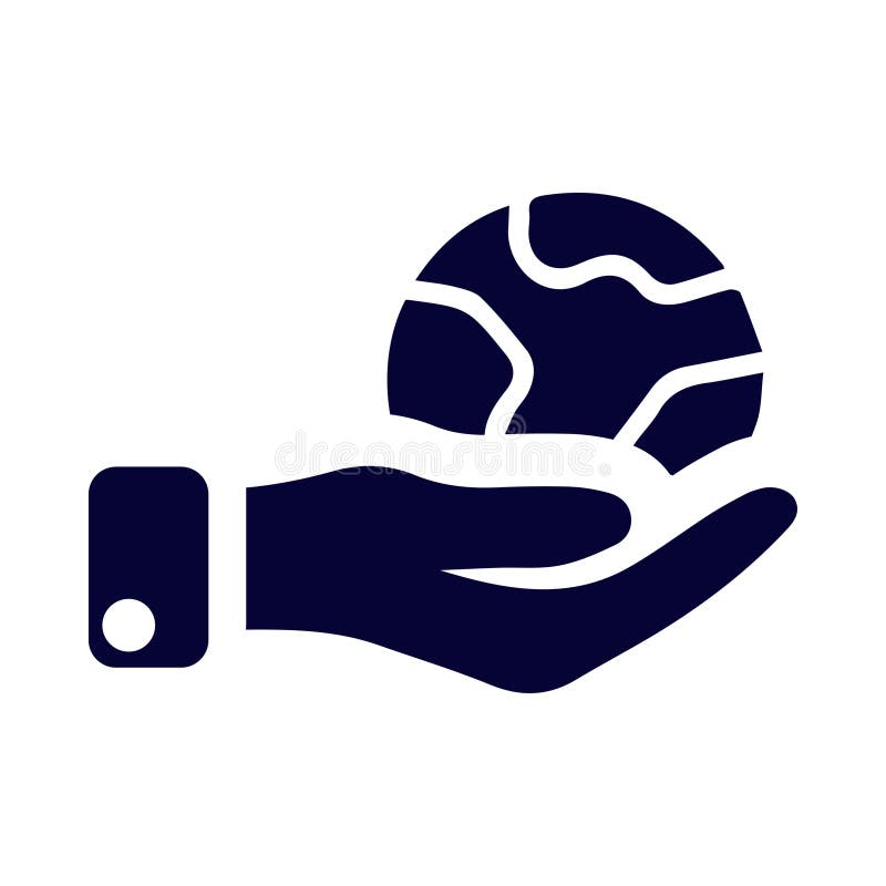 Globe, Hand, World, Net, Globe on Hand Icon Stock Vector - Illustration ...
