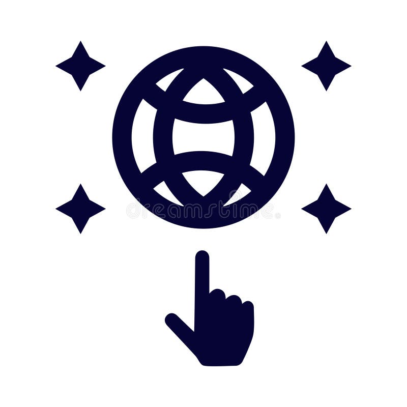 Globe, Hand, World, Net, Globe on Hand Icon Stock Vector - Illustration ...