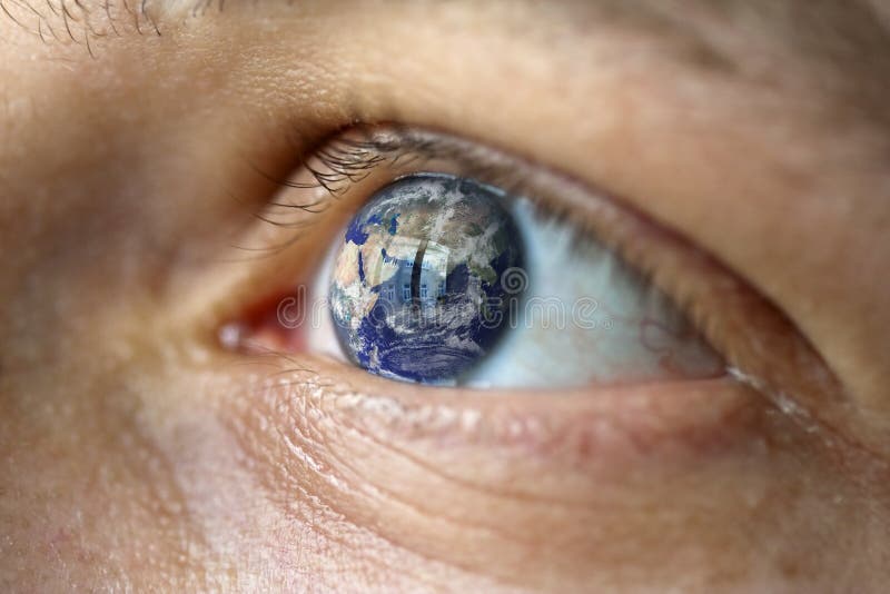 World vision stock photo. Image of looking, globe, futuristic - 1629596