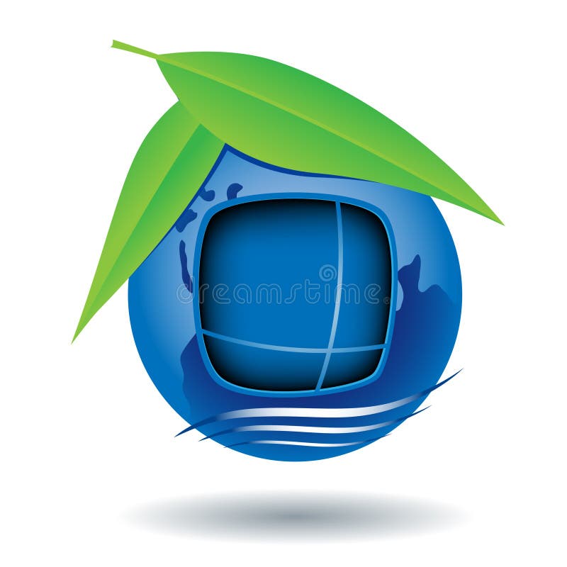 Globe house stock vector. Illustration of earth, globe - 18041972