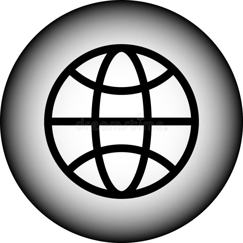 Globe Icon Browser Icon World Icon Vector Symbol Design Illustration ...