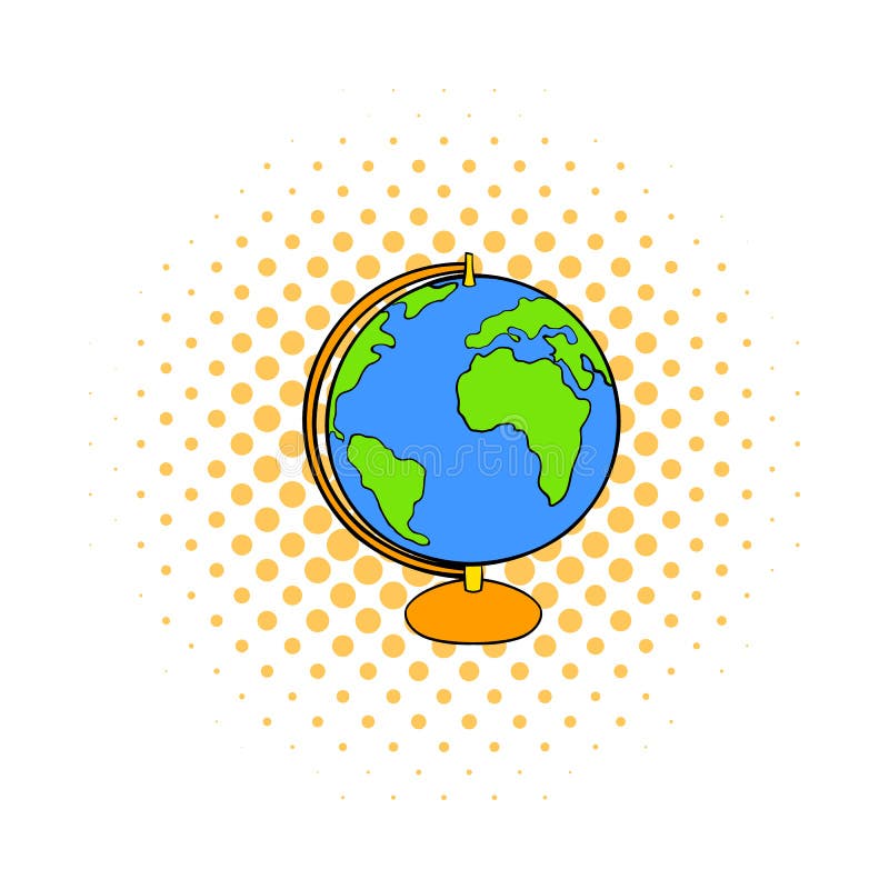 World Globe Comics Stock Illustrations – 214 World Globe Comics Stock ...