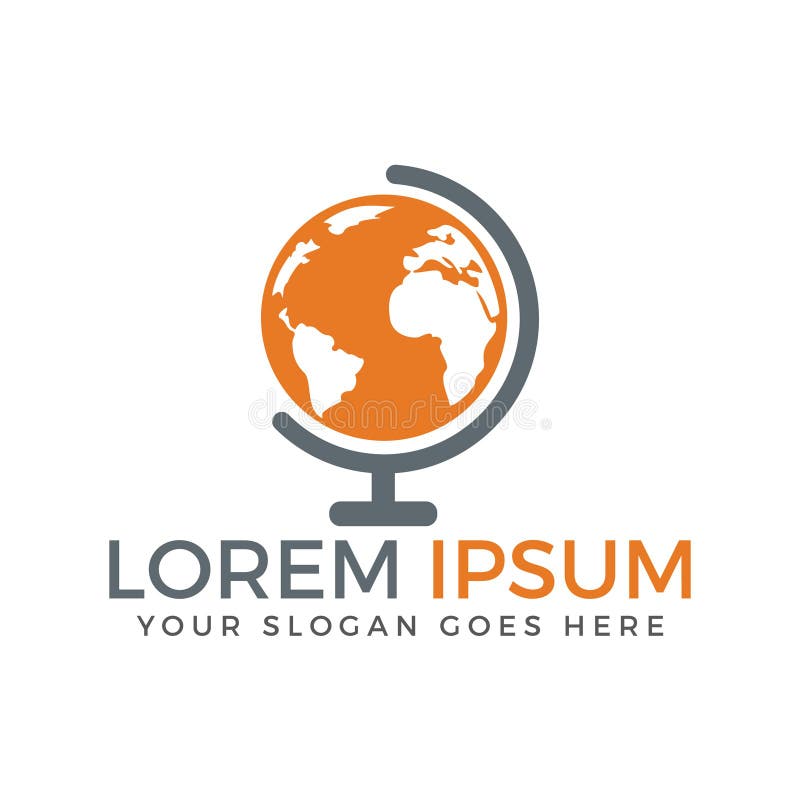 Globe icon. Globe logo. stock vector. Illustration of geography - 96141508