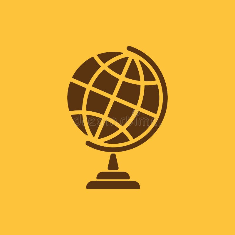 The Globe Icon. Globe Symbol Stock Illustration - Illustration of ...