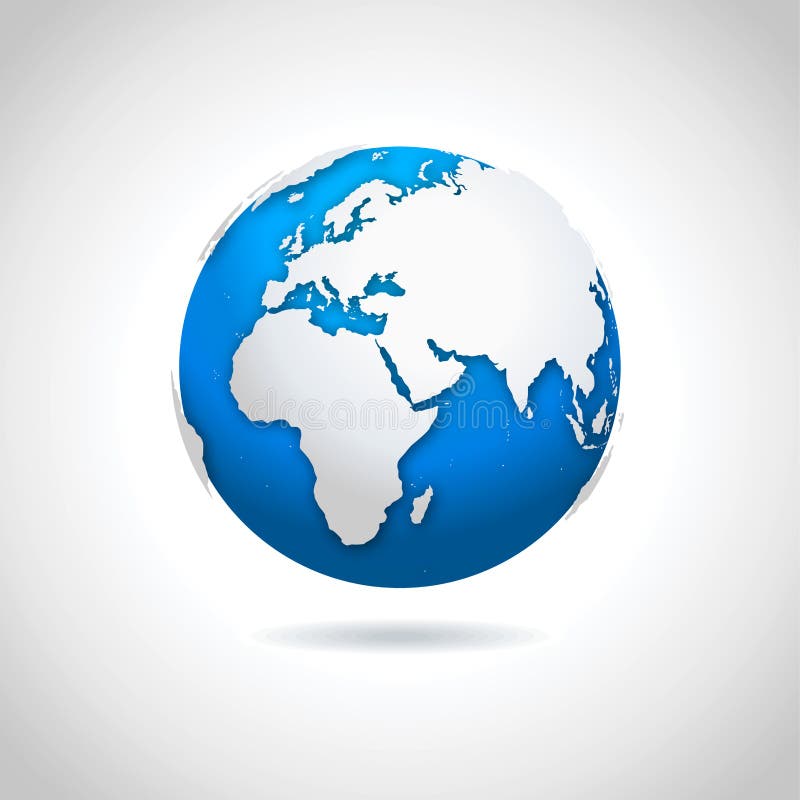 Globe icon - illustration. stock vector. Illustration of indian - 57307587