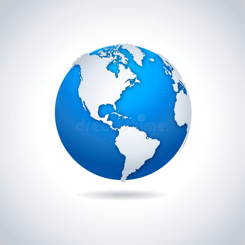 Blue White Globe Logo Globe Logo Png Geïsoleerd Op Witte Achtergrond