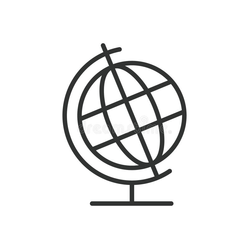 Global Sphere Symbol Illustration Graphic Design Isolated on White ...