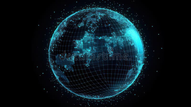 A Globe Icon Symbolizing the Global Nature of Big Data and the Ability ...