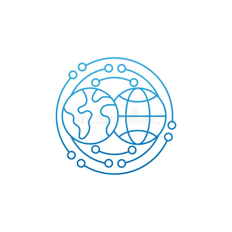 Globe Icon Vector Design Illustration. Globe Vector Illustration for ...