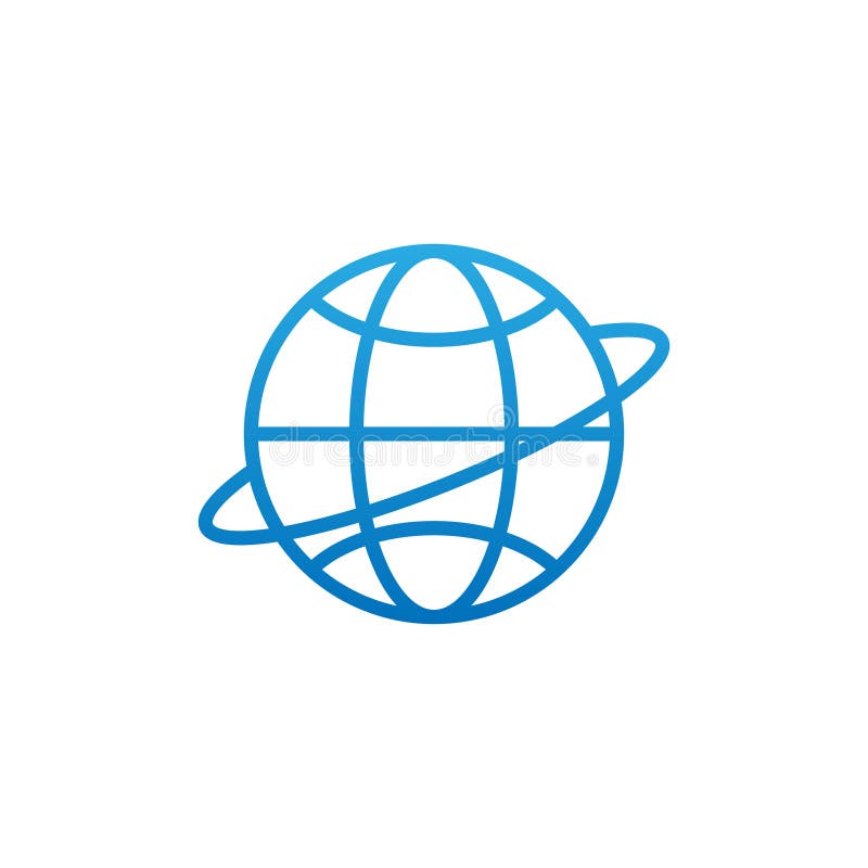 Globe Icon Vector Design Illustration. Globe Vector Illustration for ...