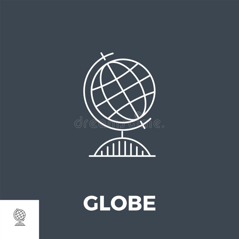 Globe Icon Vector. stock vector. Illustration of sphere - 198172377